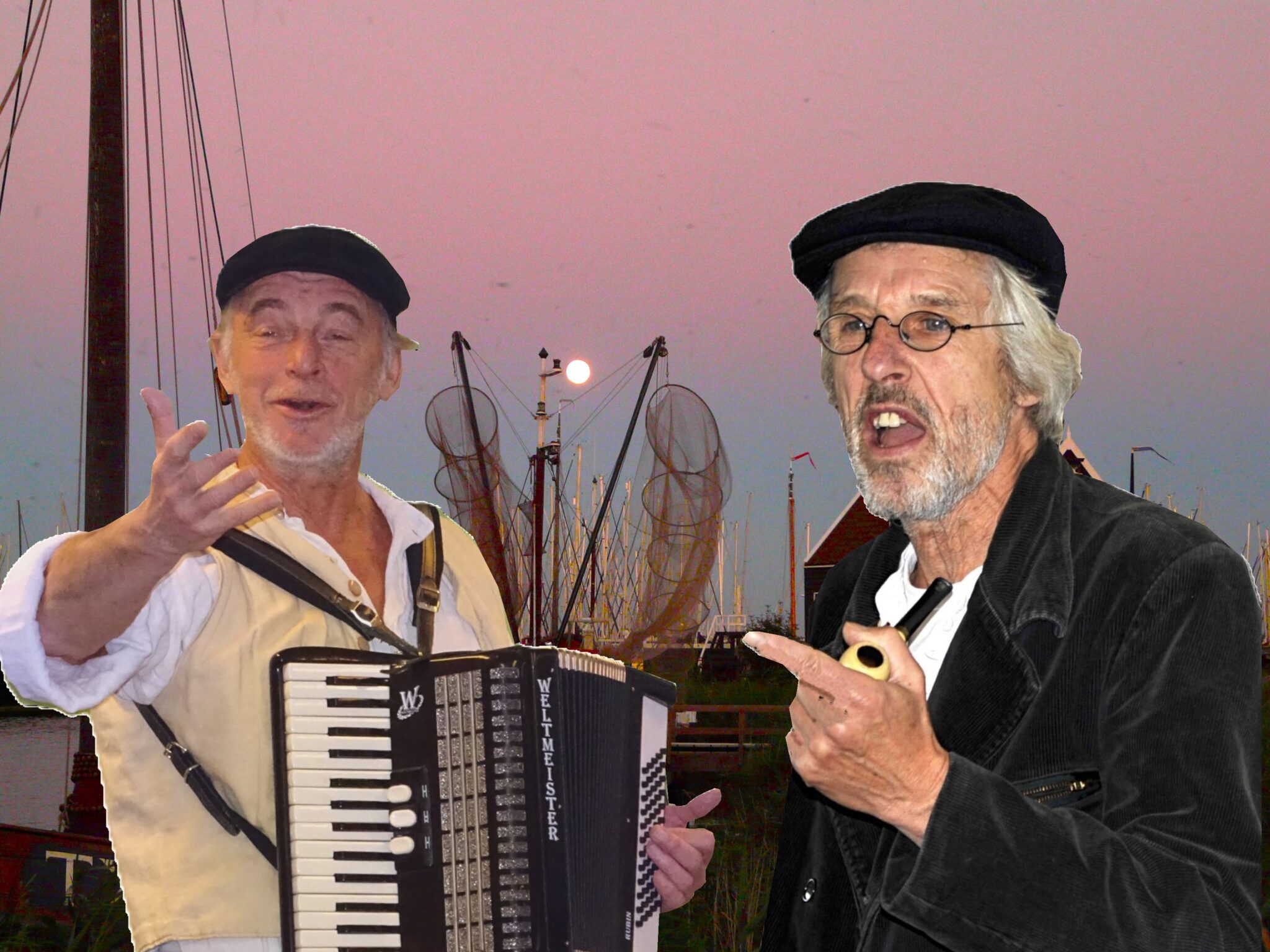 Piet Paree en Frank Edam - Gebruikers Dorpshuis Het Terras